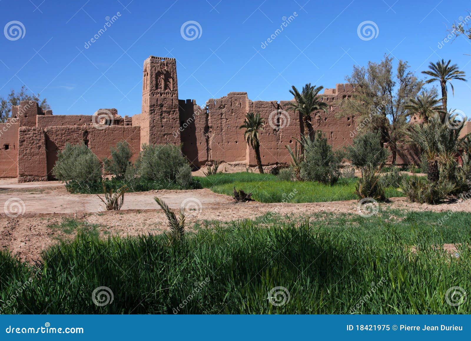 Ksar stock image. Image of architecture, building, palm - 18421975