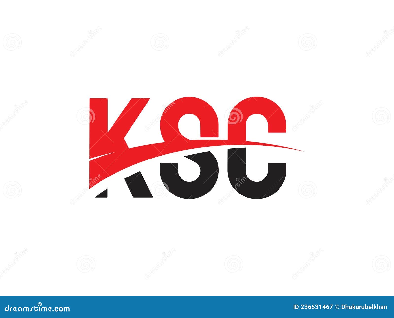 KSC Letter Initial Logo Design Vector Illustration Stock Vector ...