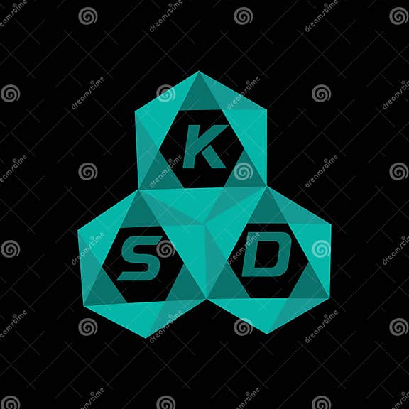 KSD Creative Minimalist Letter Logo. KSD Unique Vector Initials ...