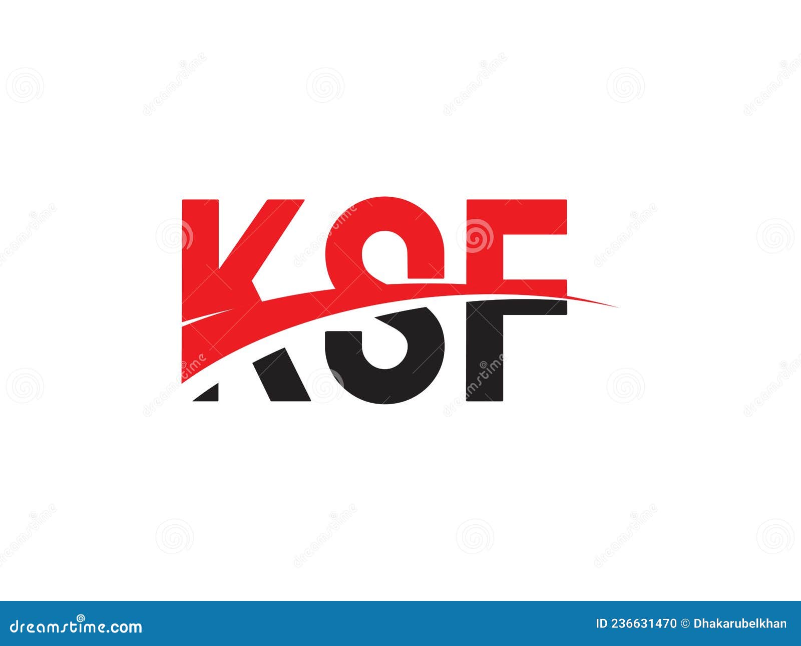 KSF Letter Initial Logo Design Vector Illustration Stock Vector ...