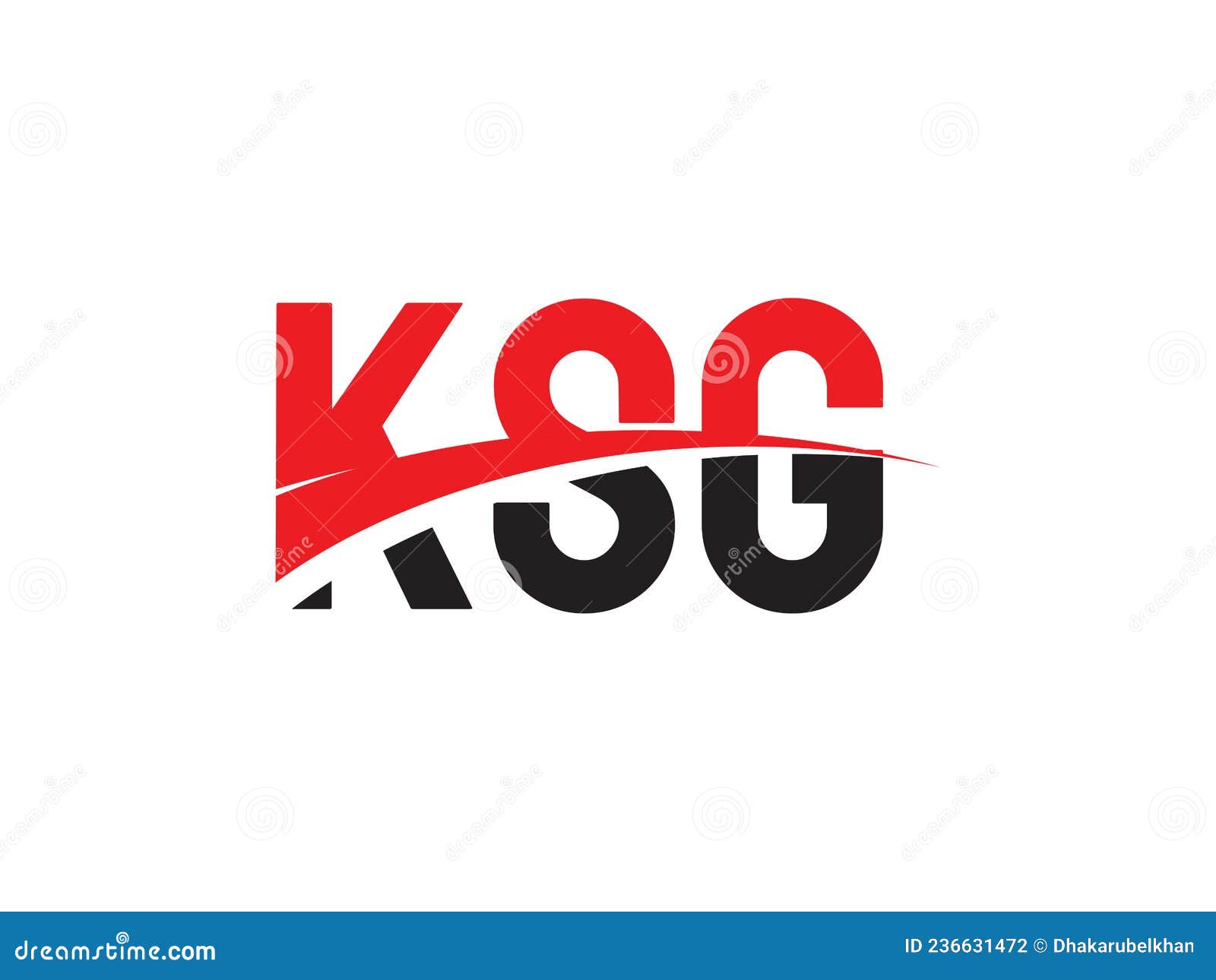 KSG Letter Initial Logo Design Vector Illustration Stock Vector ...