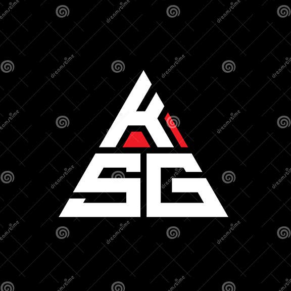 KSG Triangle Letter Logo Design with Triangle Shape. KSG Triangle Logo ...