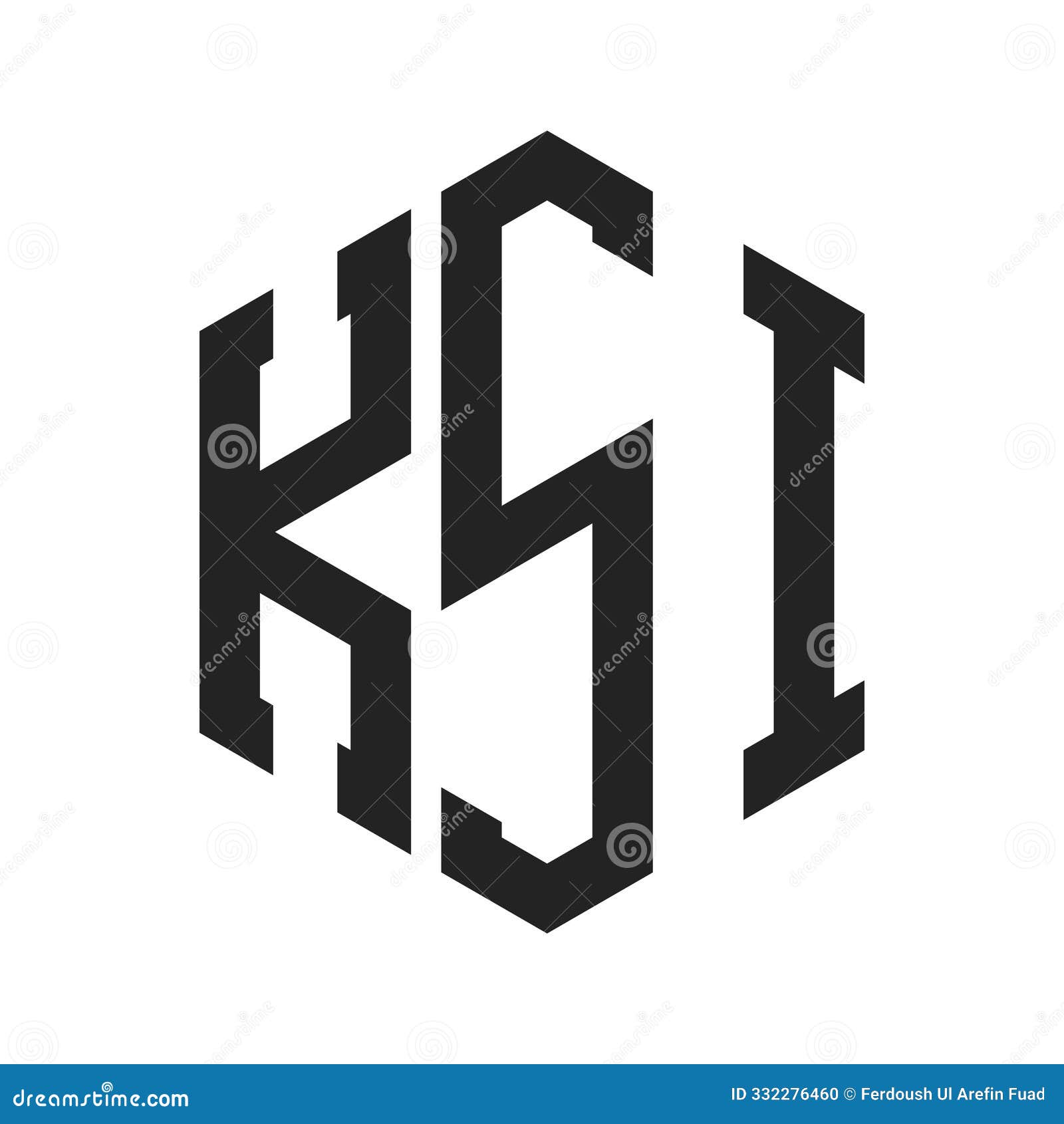 KSI Logo Design. Initial Letter KSI Monogram Logo Using Hexagon Shape ...