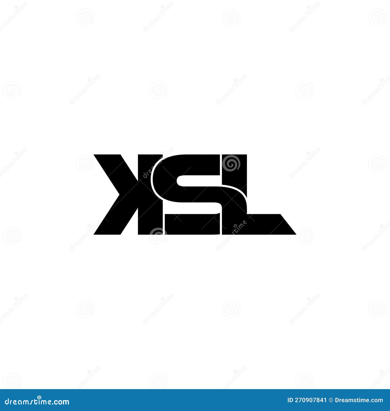 KSL Letter Monogram Logo Design Vector Stock Vector - Illustration of ...