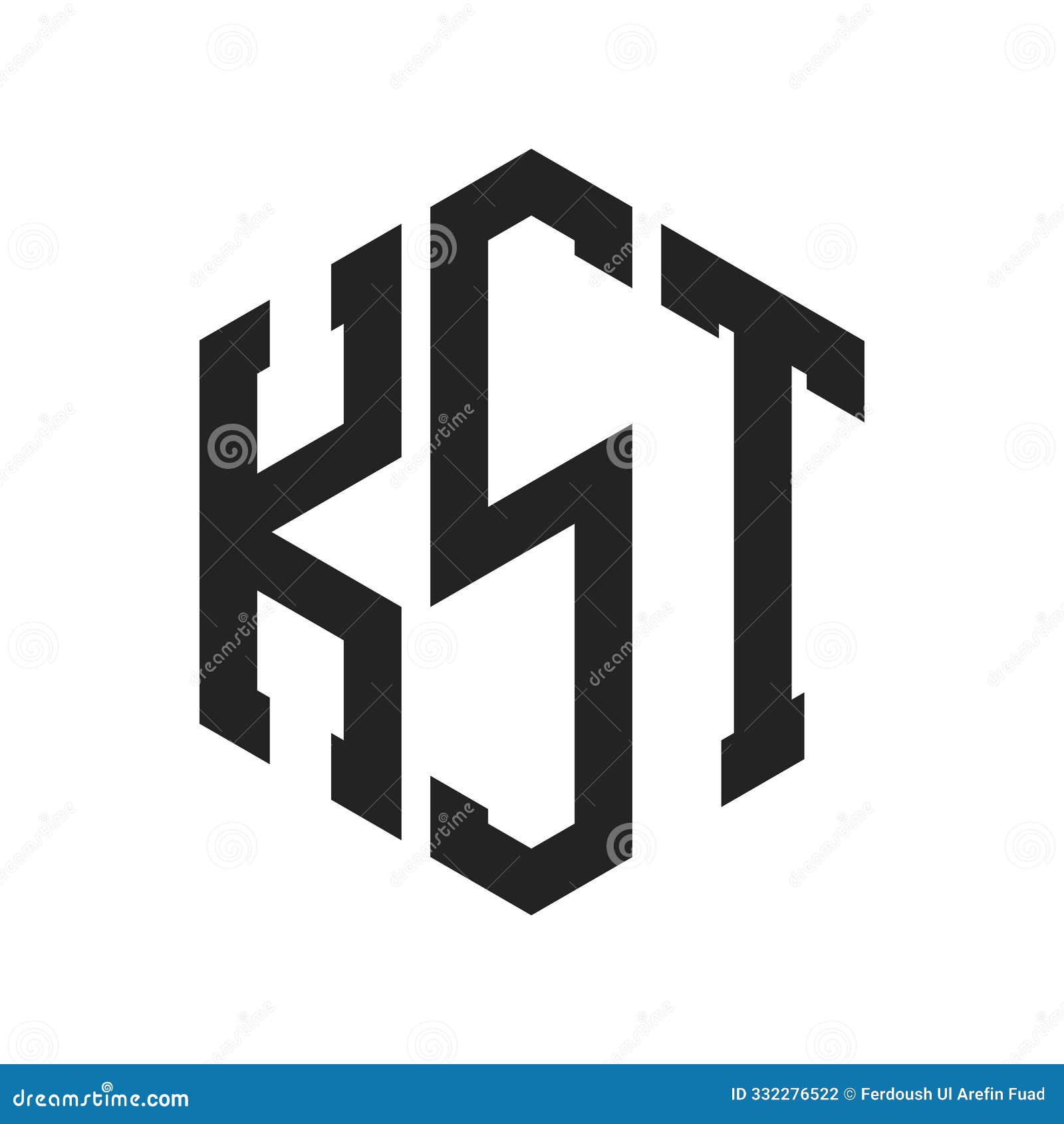 KST Logo Design. Initial Letter KST Monogram Logo Using Hexagon Shape ...