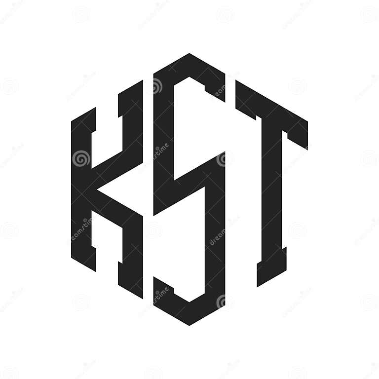 KST Logo Design. Initial Letter KST Monogram Logo Using Hexagon Shape ...