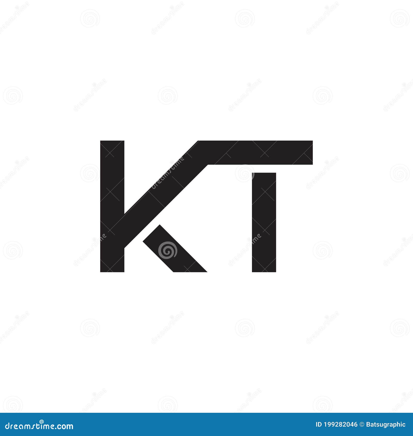 Kt Initial Letter Vector Logo Icon Stock Vector - Illustration of ...