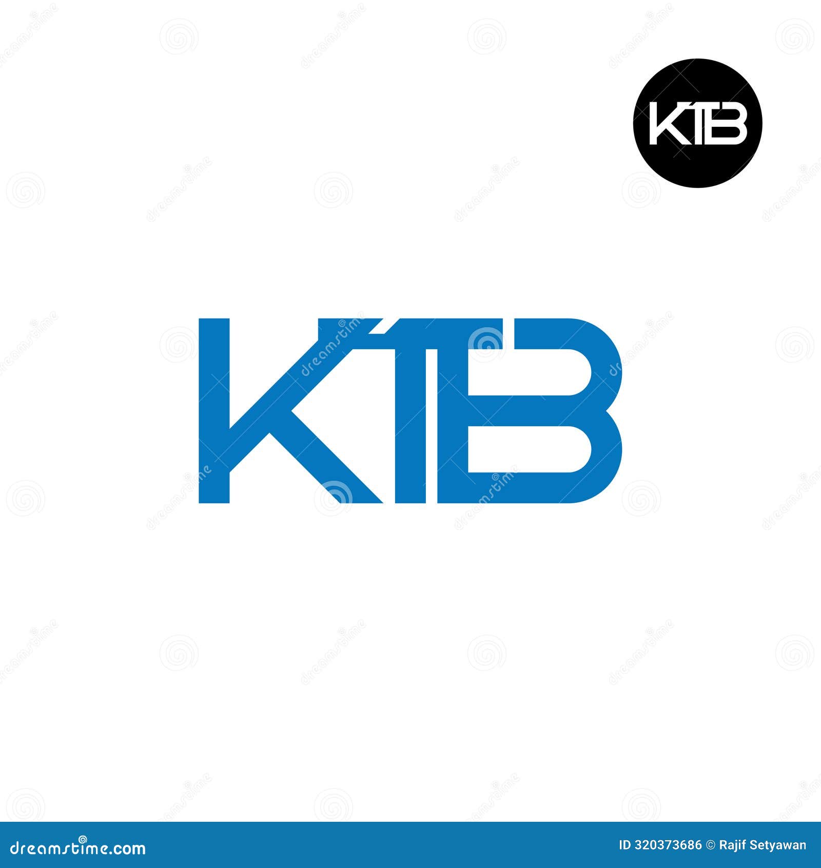 KTB Logo Letter Monogram Design Stock Vector - Illustration of brand ...
