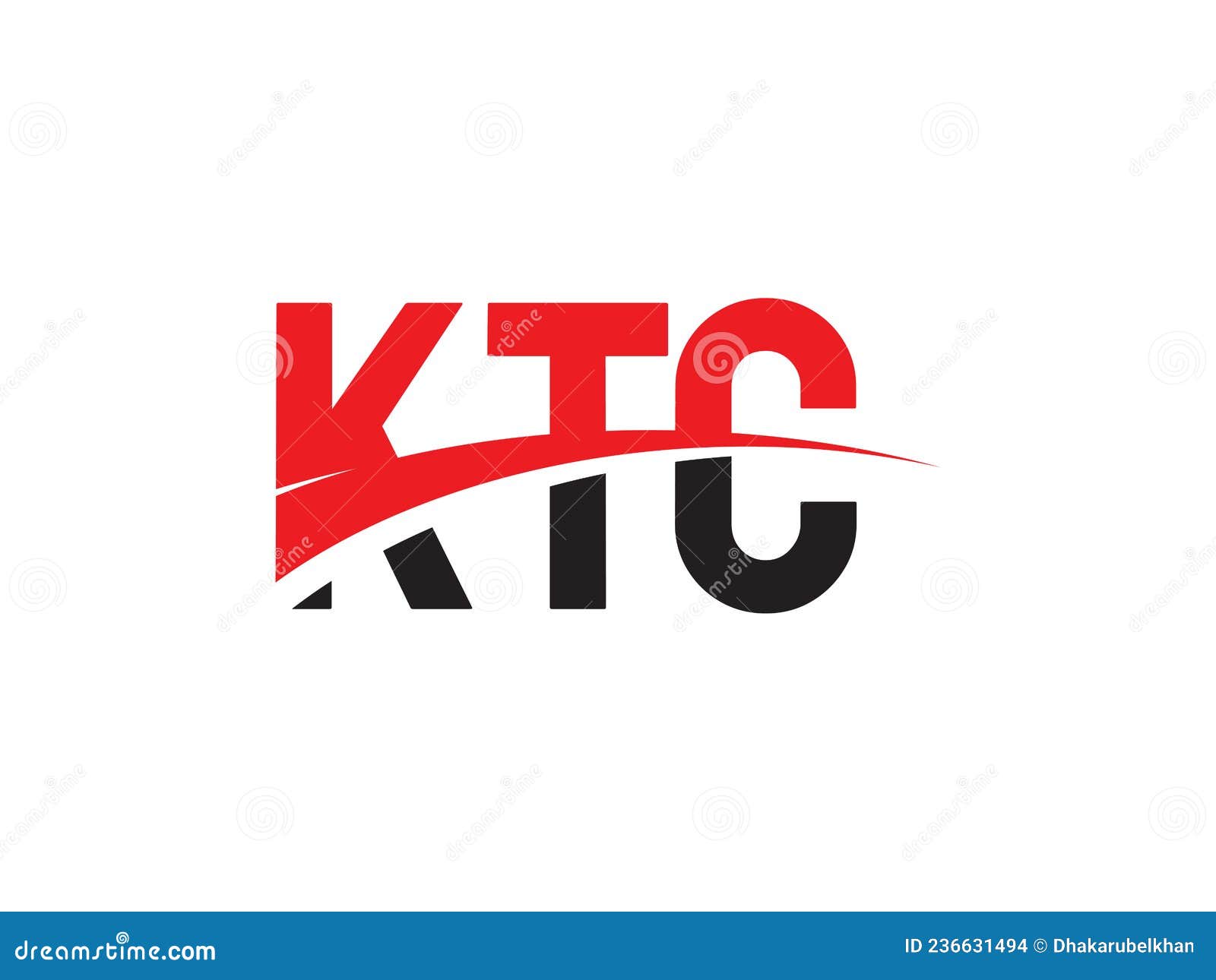 KTC Letter Initial Logo Design Vector Illustration Stock Vector ...