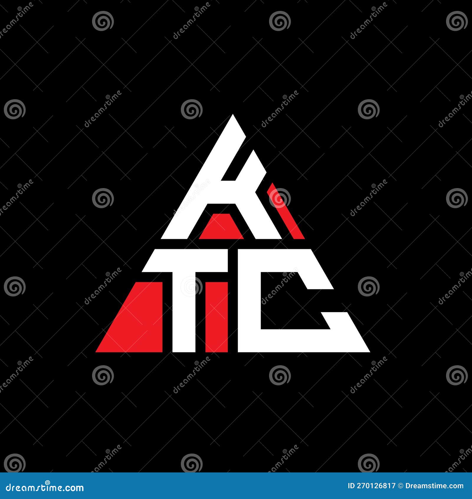 KTC Triangle Letter Logo Design with Triangle Shape. KTC Triangle Logo ...