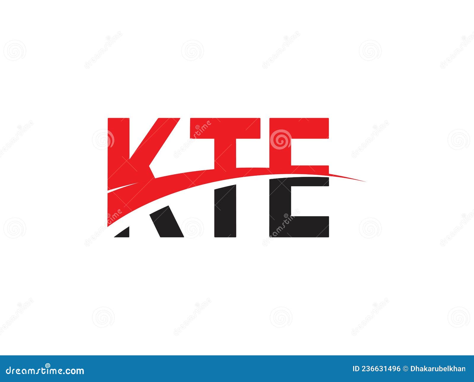 KTE Letter Initial Logo Design Vector Illustration Stock Vector ...