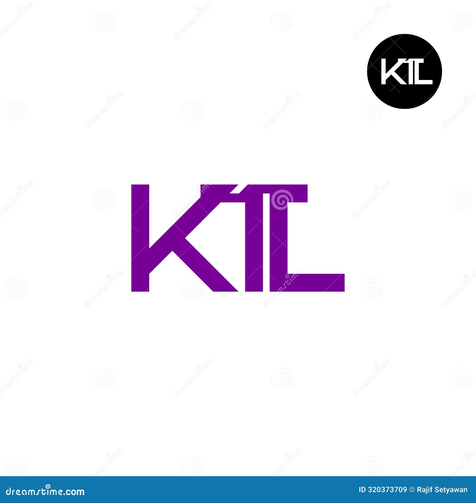 KTL Logo Letter Monogram Design Stock Vector - Illustration of brands ...