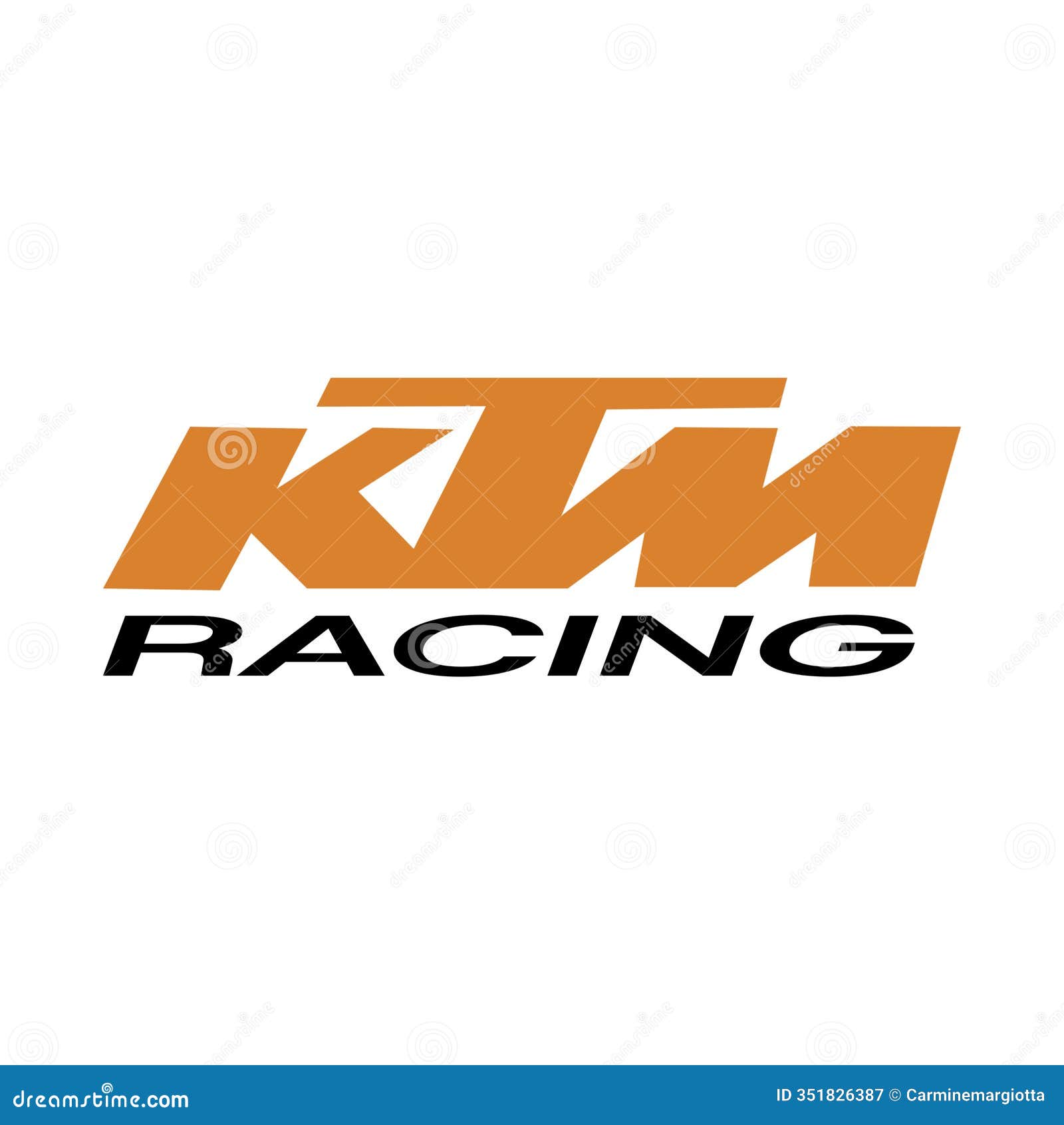 KTM RACING vector logo stock illustration. Illustration of speed ...