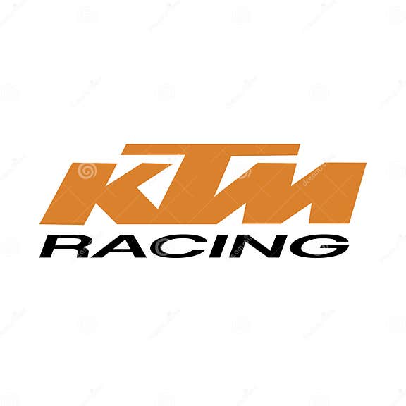 KTM RACING vector logo stock illustration. Illustration of speed ...