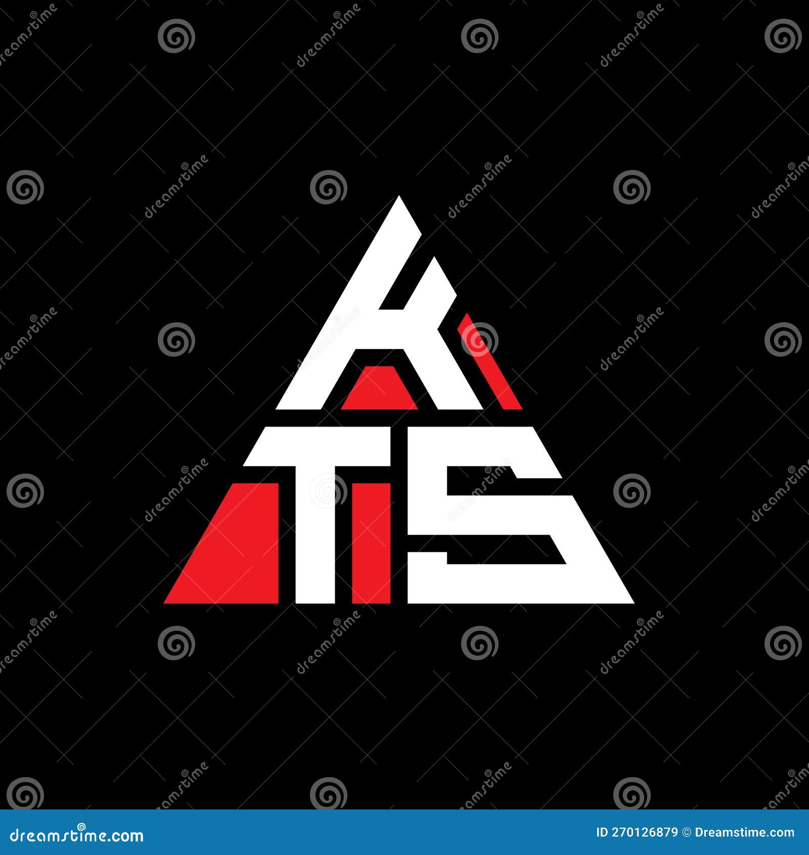 KTS Triangle Letter Logo Design with Triangle Shape. KTS Triangle Logo ...