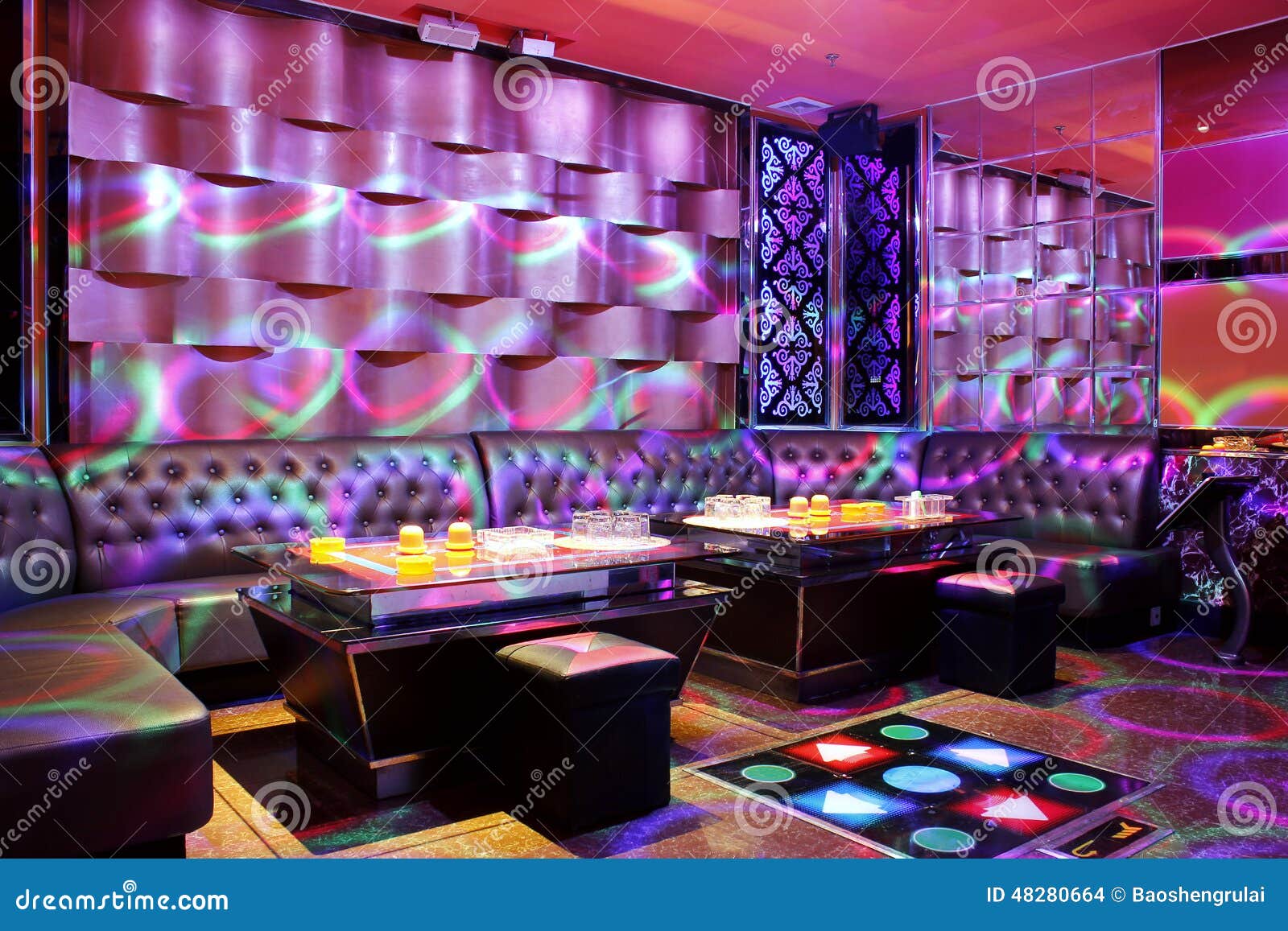 Ktv room stock photo. Image of night, decoration, modern - 48280664