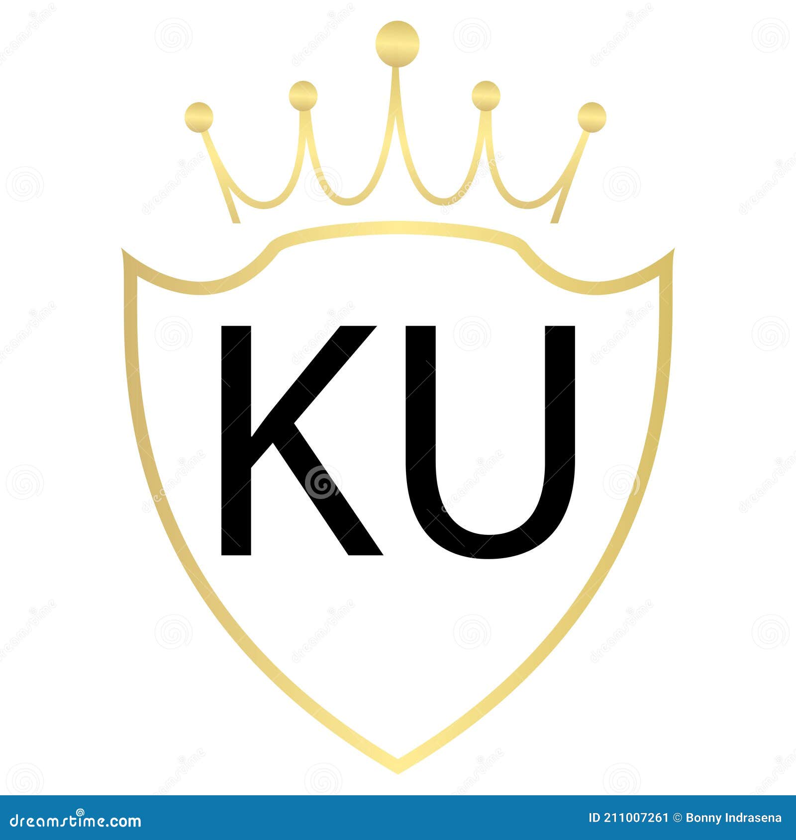 KU Letter Logo Design with Simple Style Stock Vector - Illustration of ...
