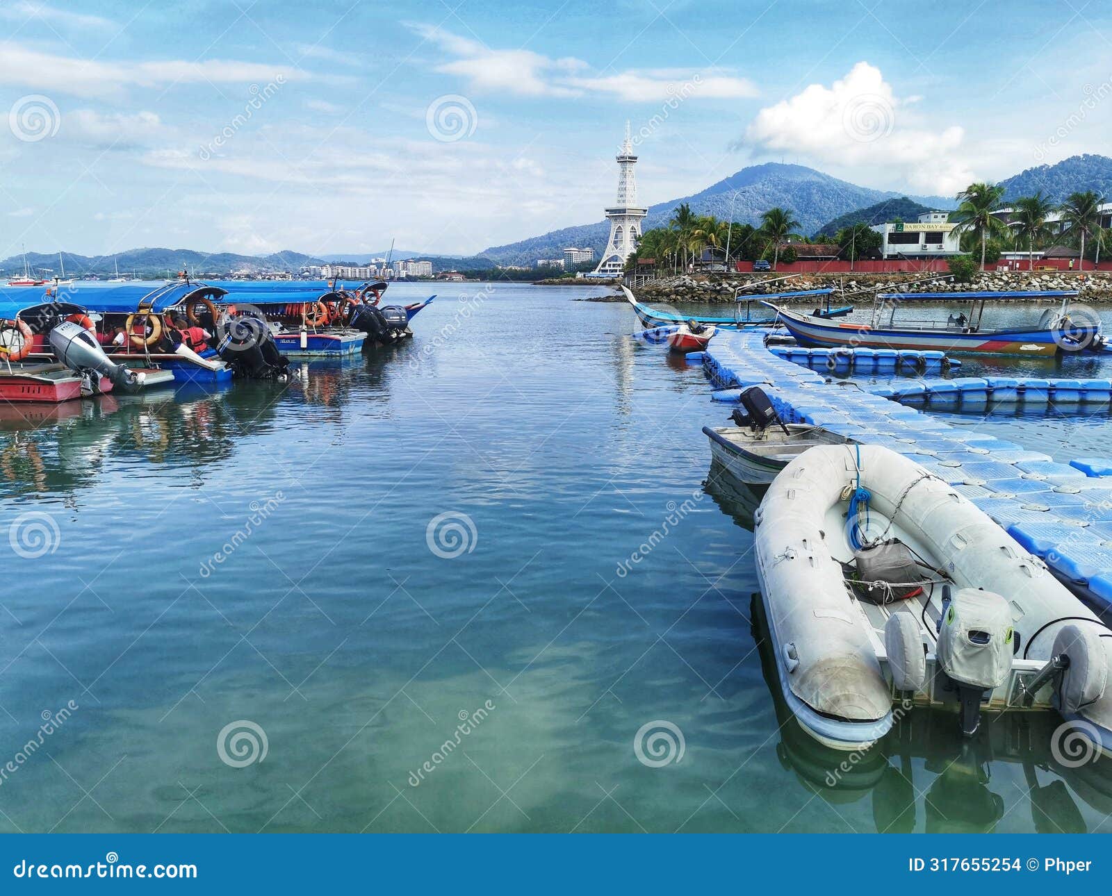 Kuah Jetty and Maha Tower in Langkawi Malaysia Editorial Stock Image ...