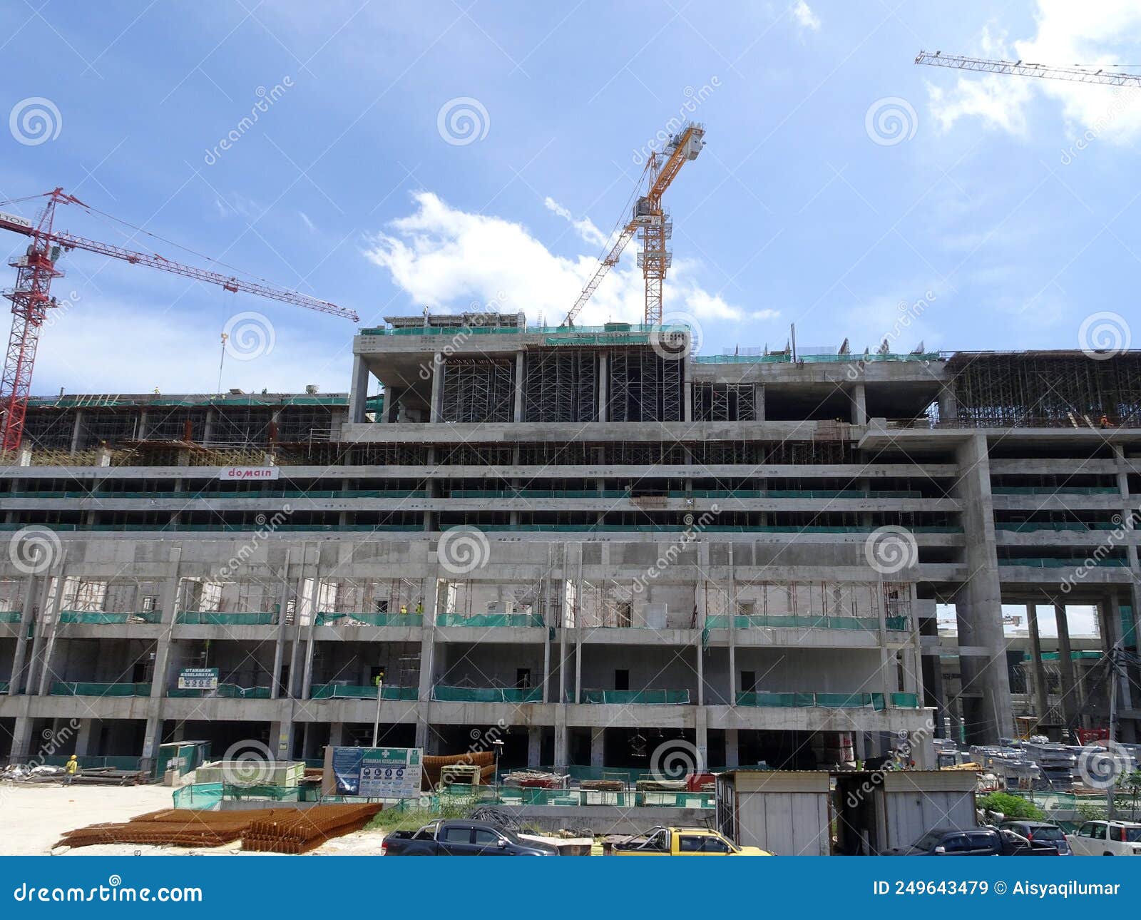 Construction Site in Progress during Daytime. Editorial Stock Image ...