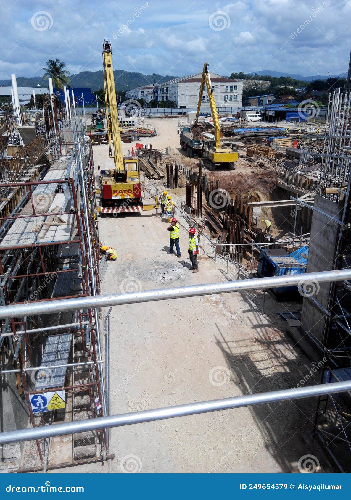 Construction Site in Progress during Daytime. Editorial Stock Image ...