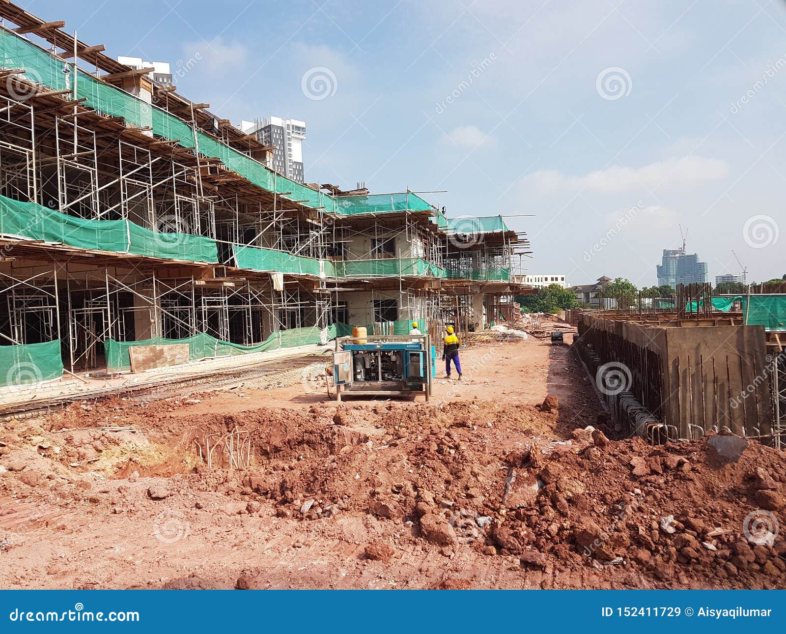 Building Substructure and Super-structure Under Construction Using the ...