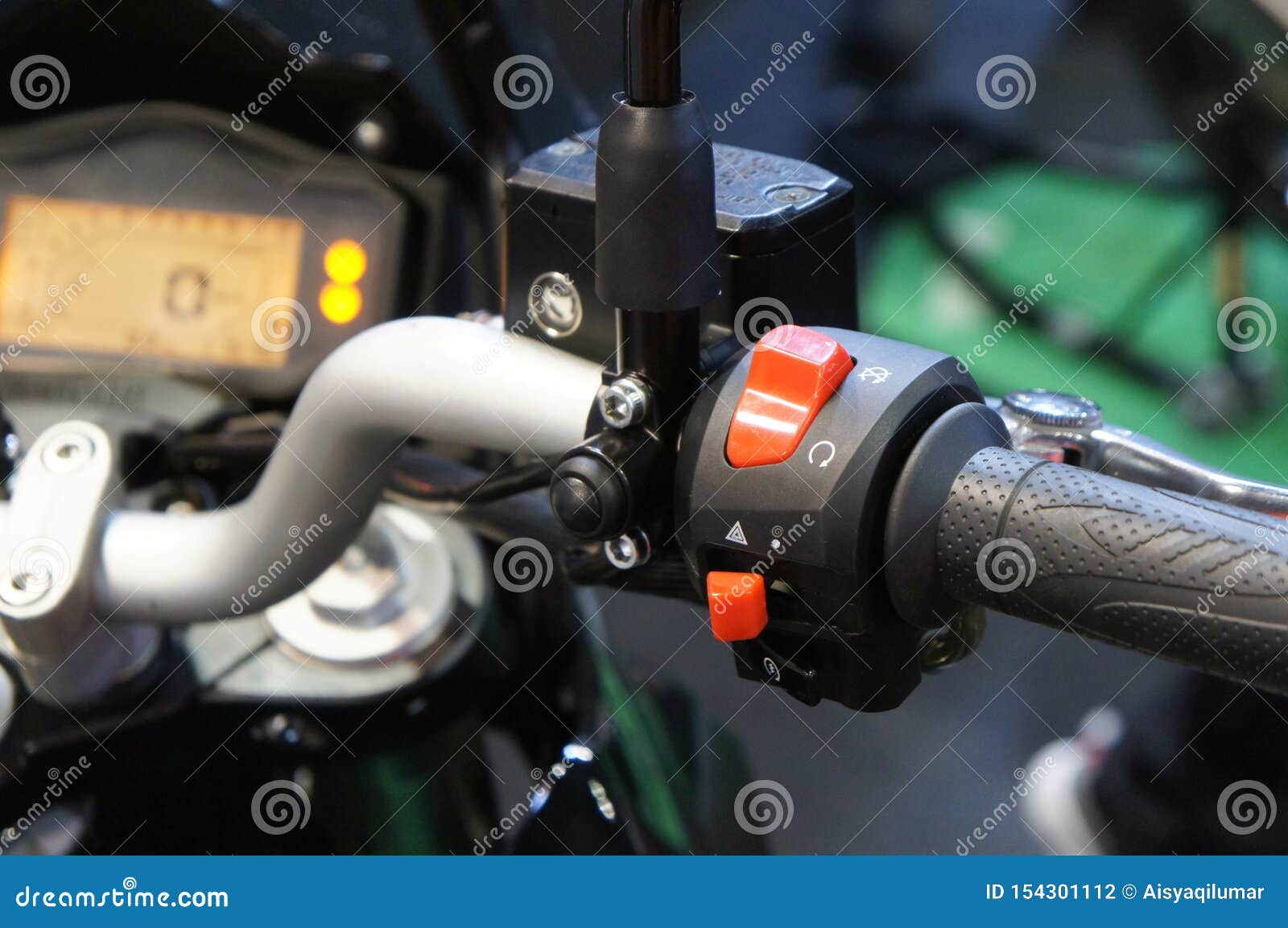 Motorcycle Ignition and Engine Kill Button. Editorial Photography ...