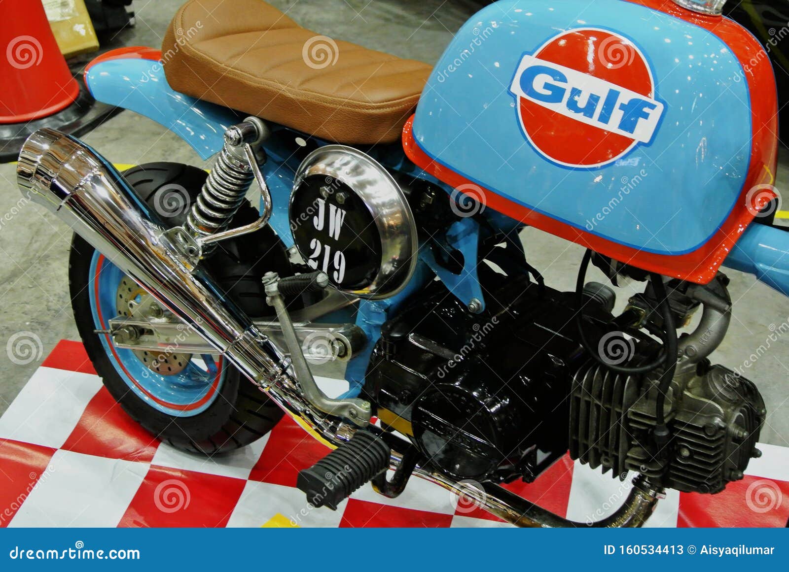 Selective Focused on a High Performance Motorcycle Engine. Editorial ...