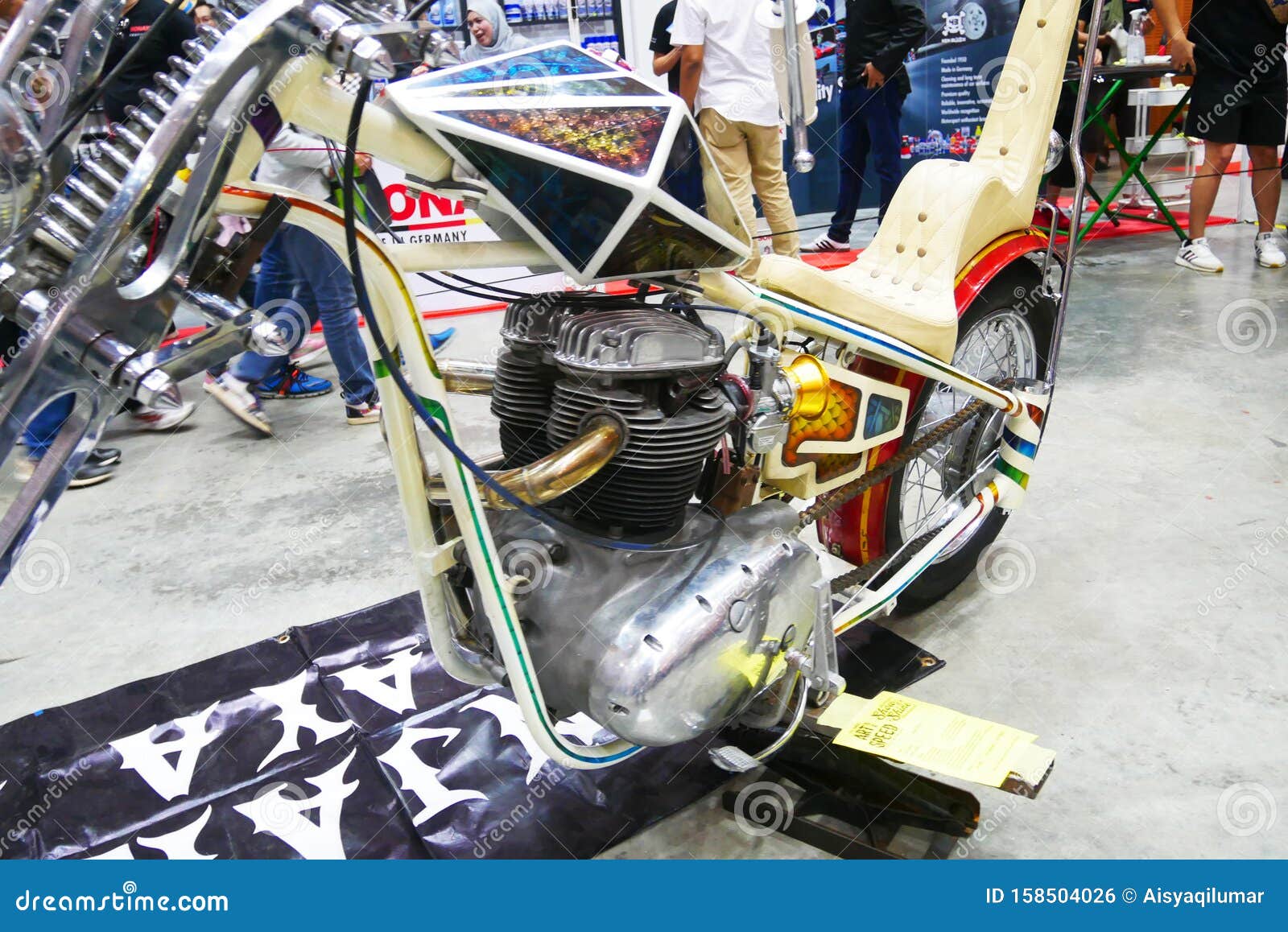 Selective Focused on a High Performance Motorcycle Engine. Editorial ...