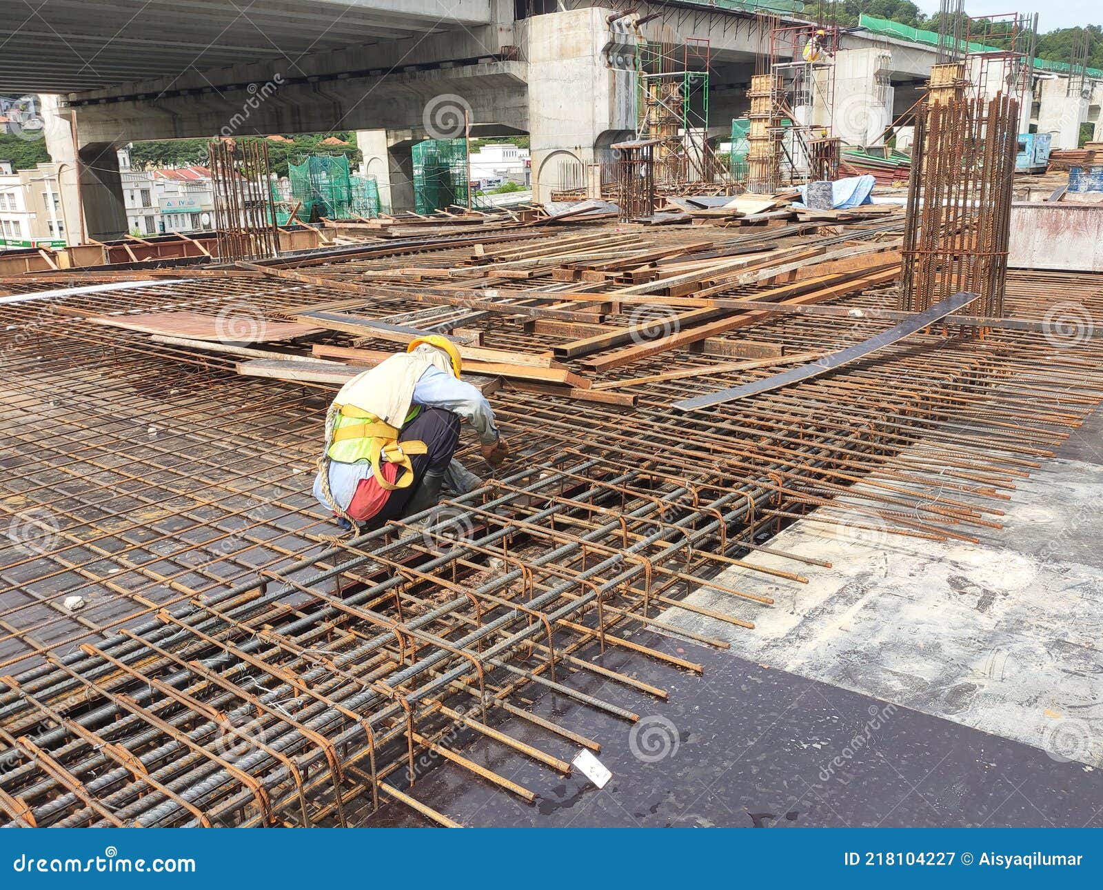 Building Floor Slab Under Construction. Editorial Photography - Image ...