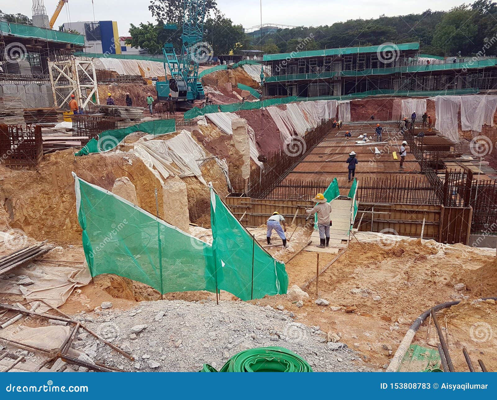 Building Substructure and Super-structure Under Construction Using the ...