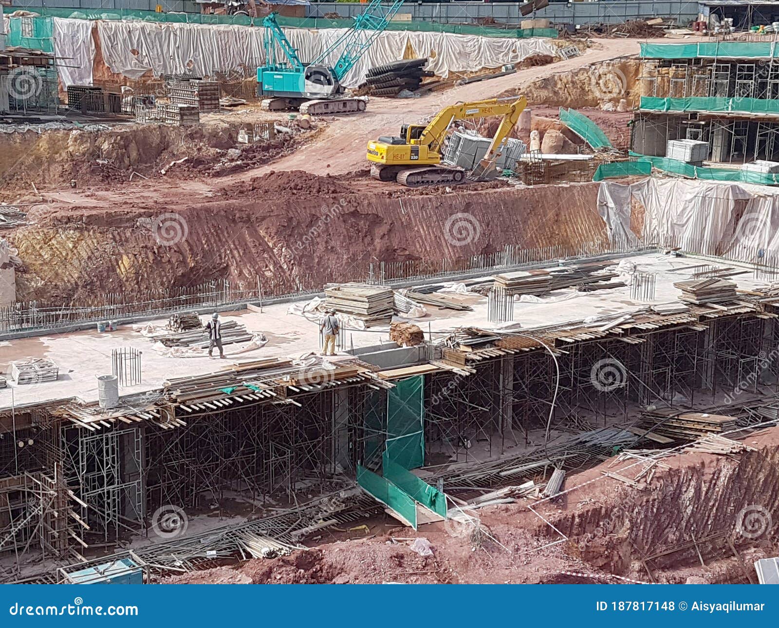 Building Substructure and Super-structure Under Construction Using the ...