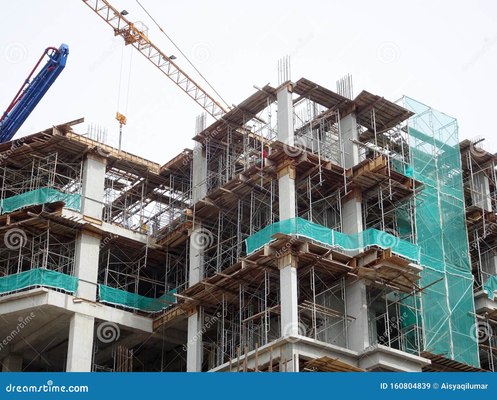 Concrete Structure Beam, Column and Slab at the Construction Slab ...