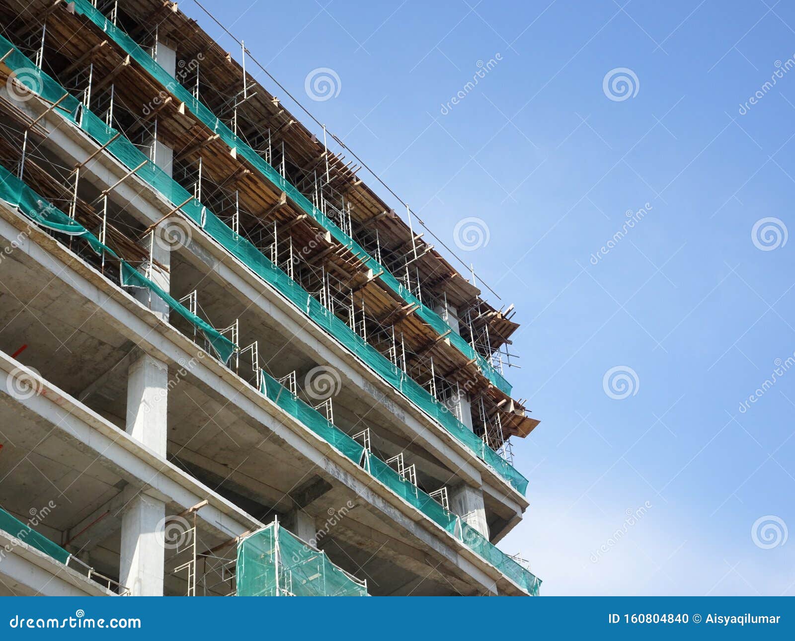 Concrete Structure Beam, Column and Slab at the Construction Slab ...