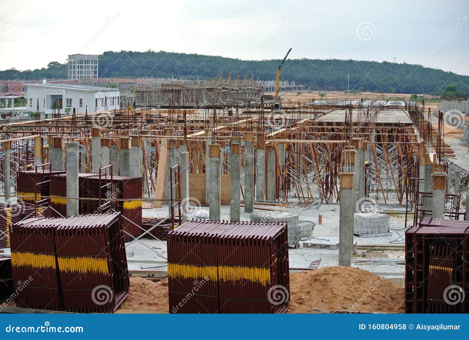 Concrete Structure Beam, Column and Slab at the Construction Slab ...
