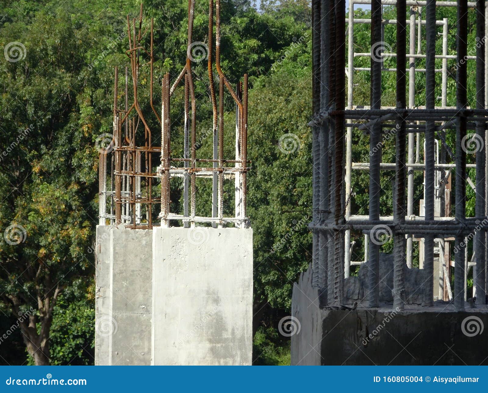 Concrete Structure Beam, Column and Slab at the Construction Slab ...
