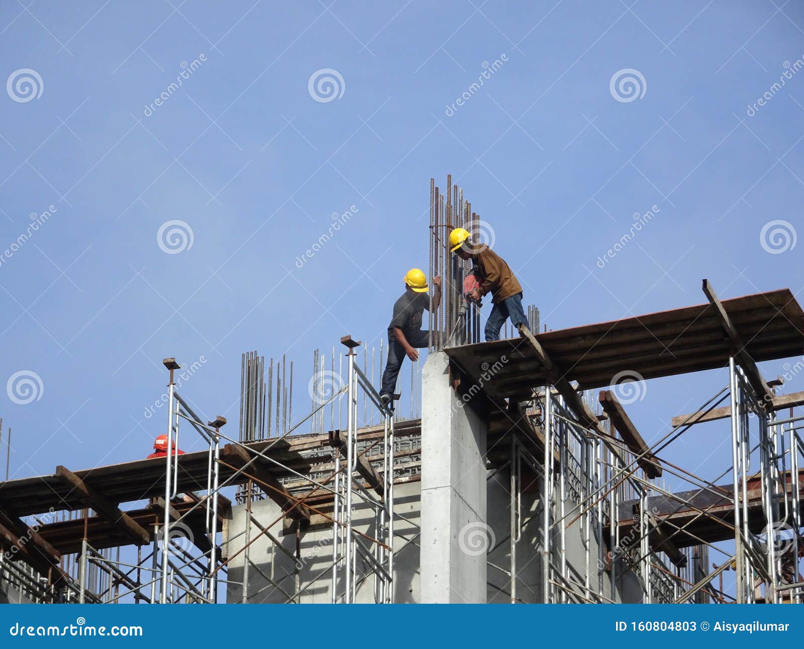 Concrete Structure Beam, Column and Slab at the Construction Slab ...