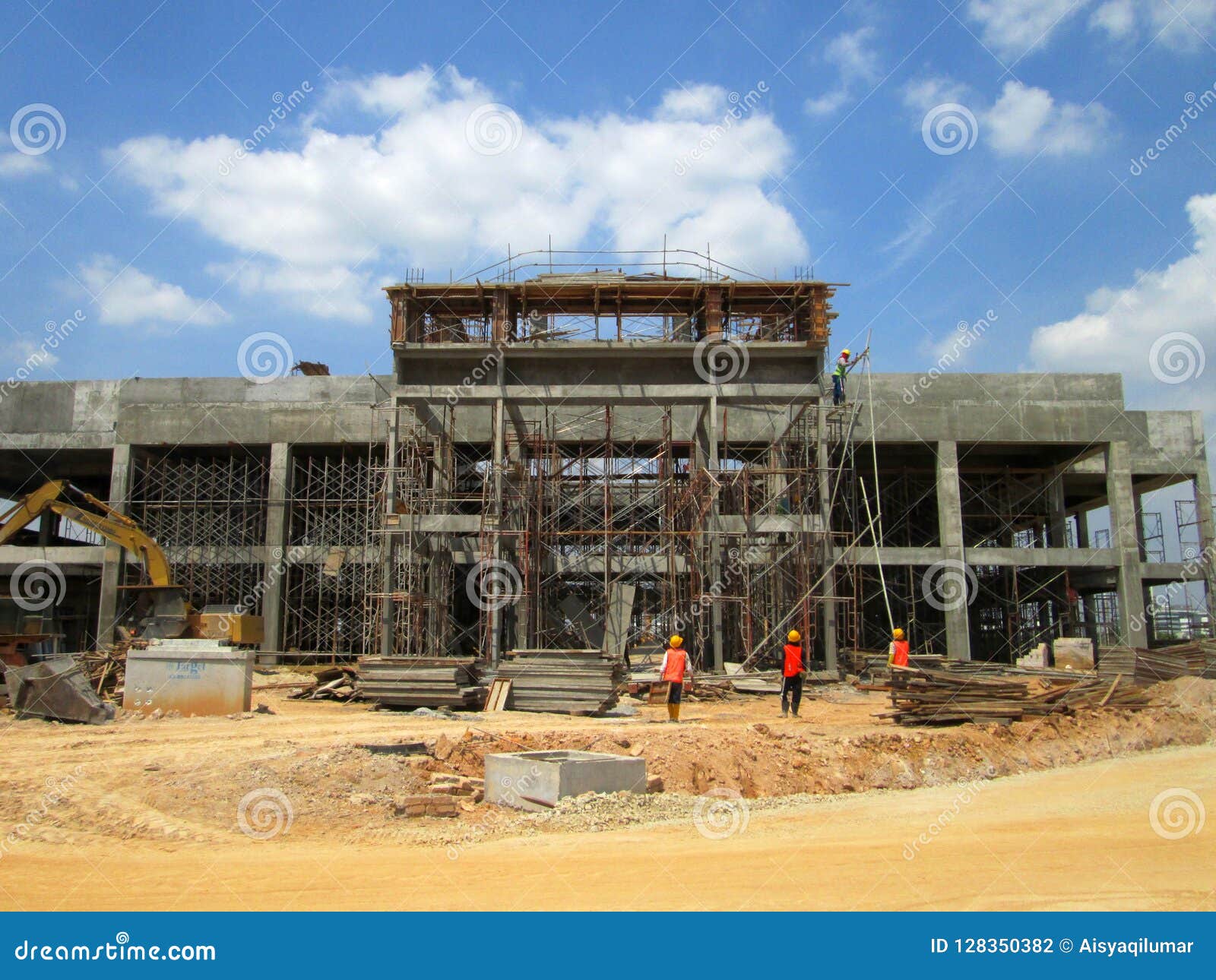 Construction Site on Progress during Daytime. Editorial Photography ...