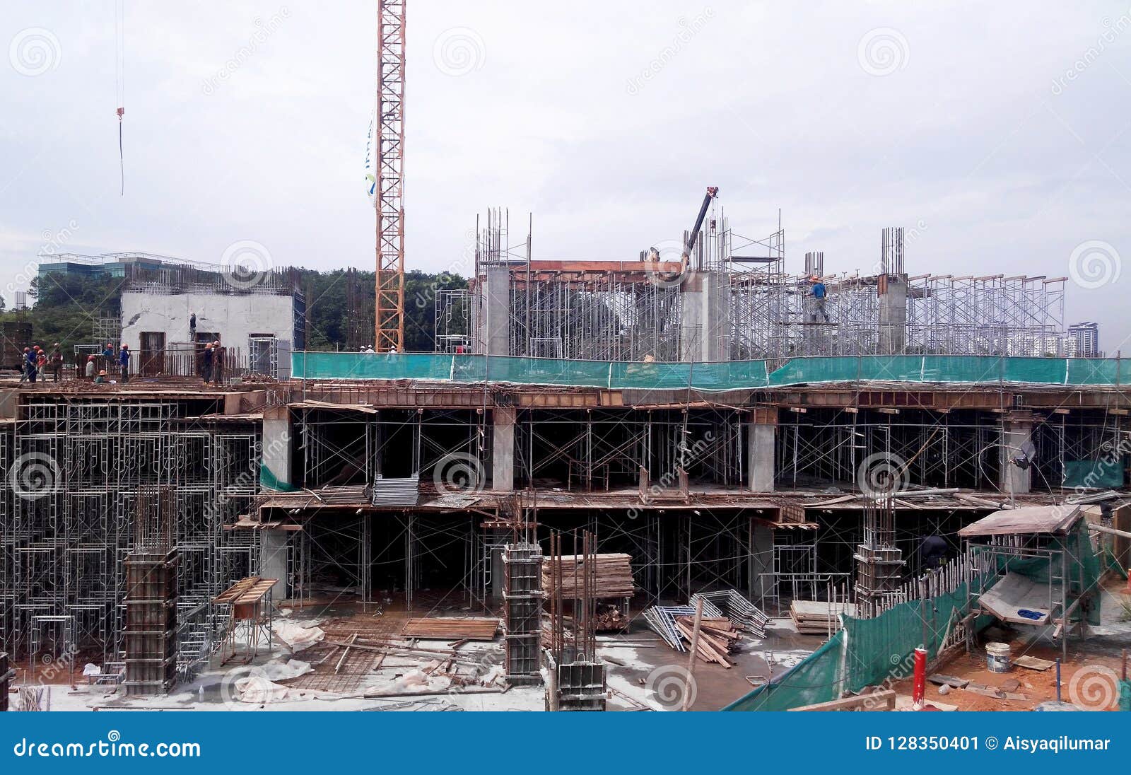 Construction Site on Progress during Daytime. Editorial Photo - Image ...