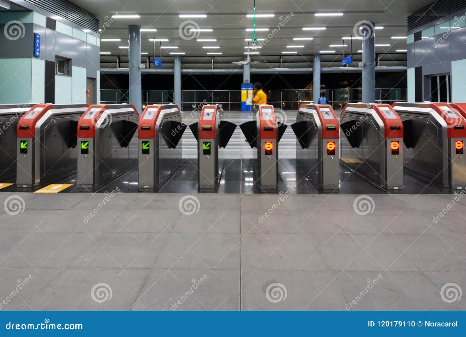Entrance Gate of Kuala Lumpur Mass Rapid Transit MRT Station Editorial ...