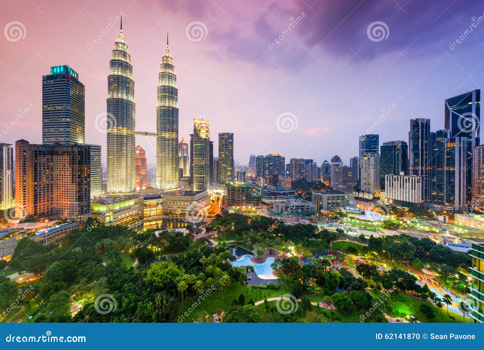 Kuala Lumpur Skyline stock photo. Image of center, malaysia - 62141870