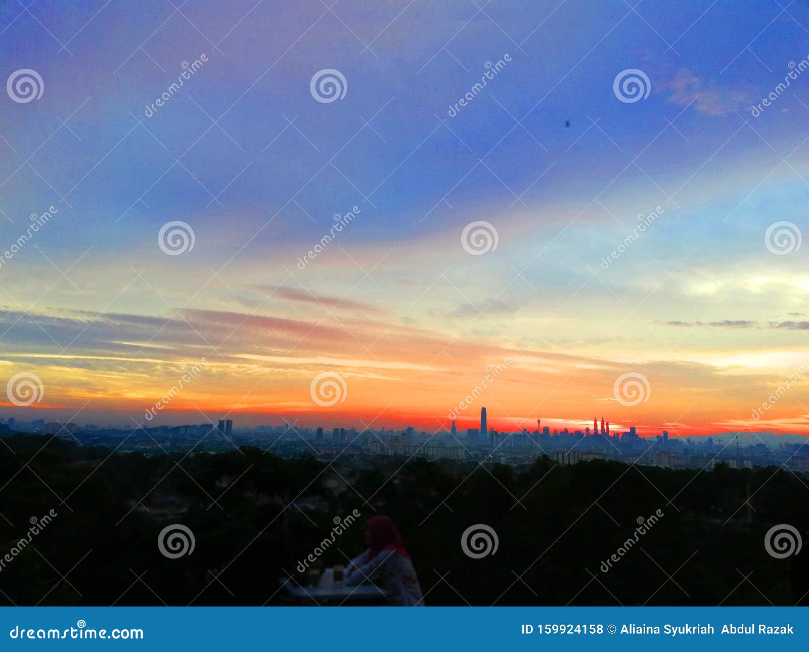 Kuala Lumpur Sunset Z Viewpoint Zdjęcie Stock - Obraz złożonej z ...
