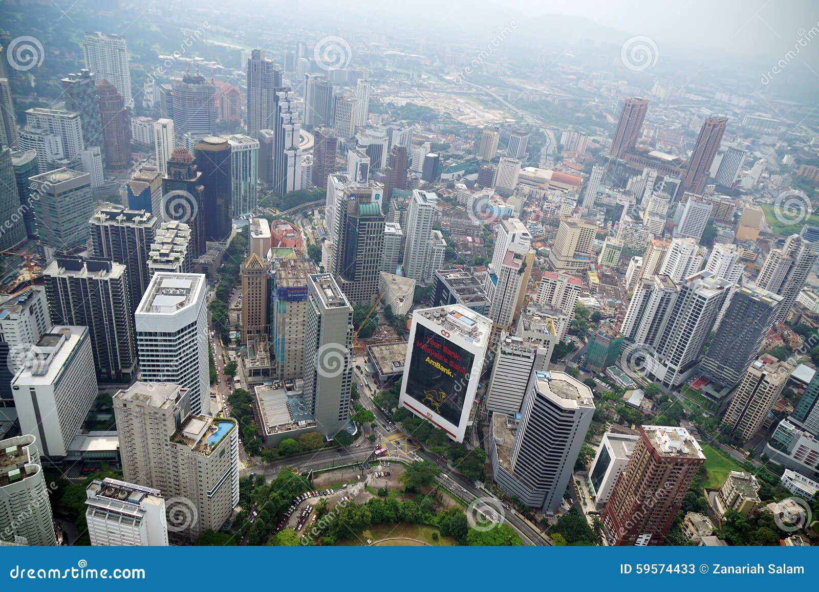 Kuala Lumpur View from KL Tower Editorial Stock Photo - Image of ...