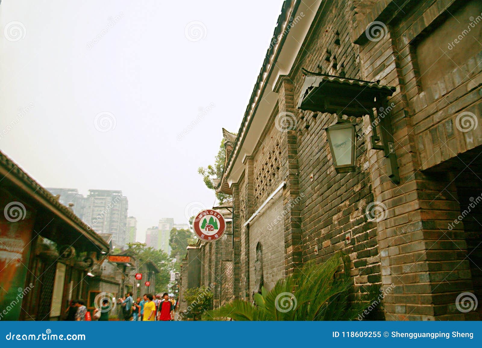 Kuan Alley E Zhai Alley Em Chengdu Imagem Editorial - Imagem de ...