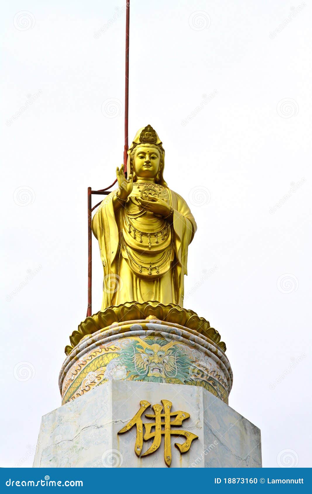 Kuan statue,Thailand stock photo. Image of female, mercy - 18873160