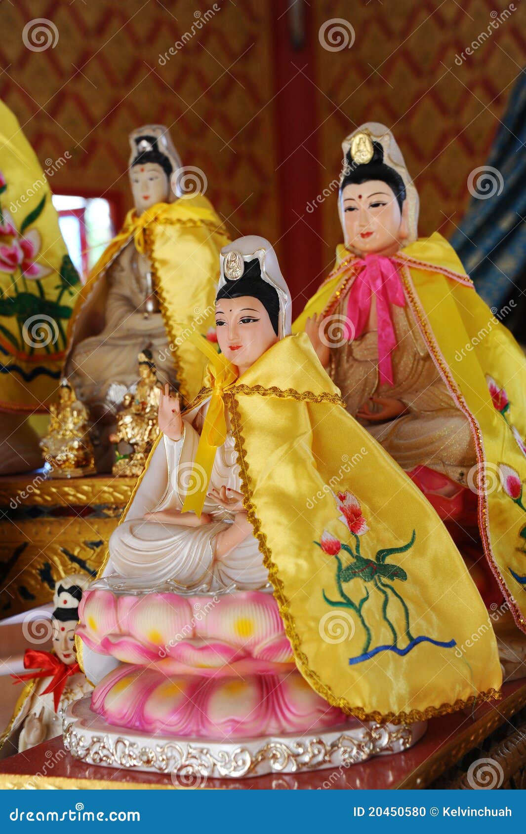 Kuan Yin statue. stock photo. Image of goddess, religious - 20450580