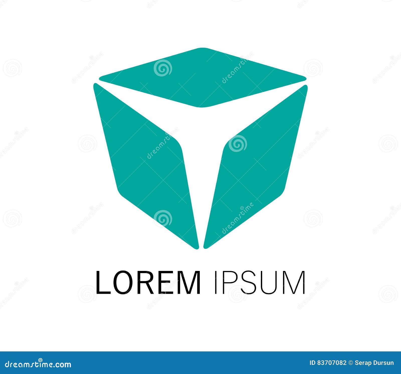 Kub Logo Design vektor illustrationer. Illustration av idérikt - 83707082