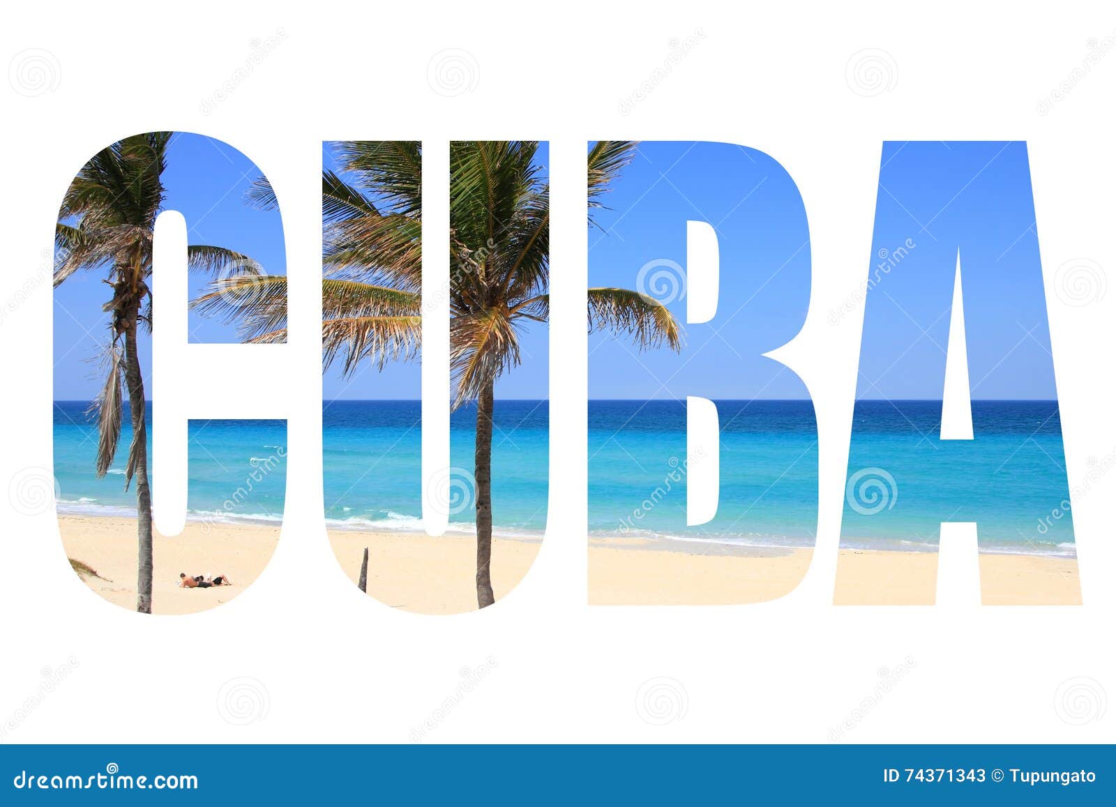 Kuba-Buchstaben stockbild. Bild von zieleinheit, palme - 74371343