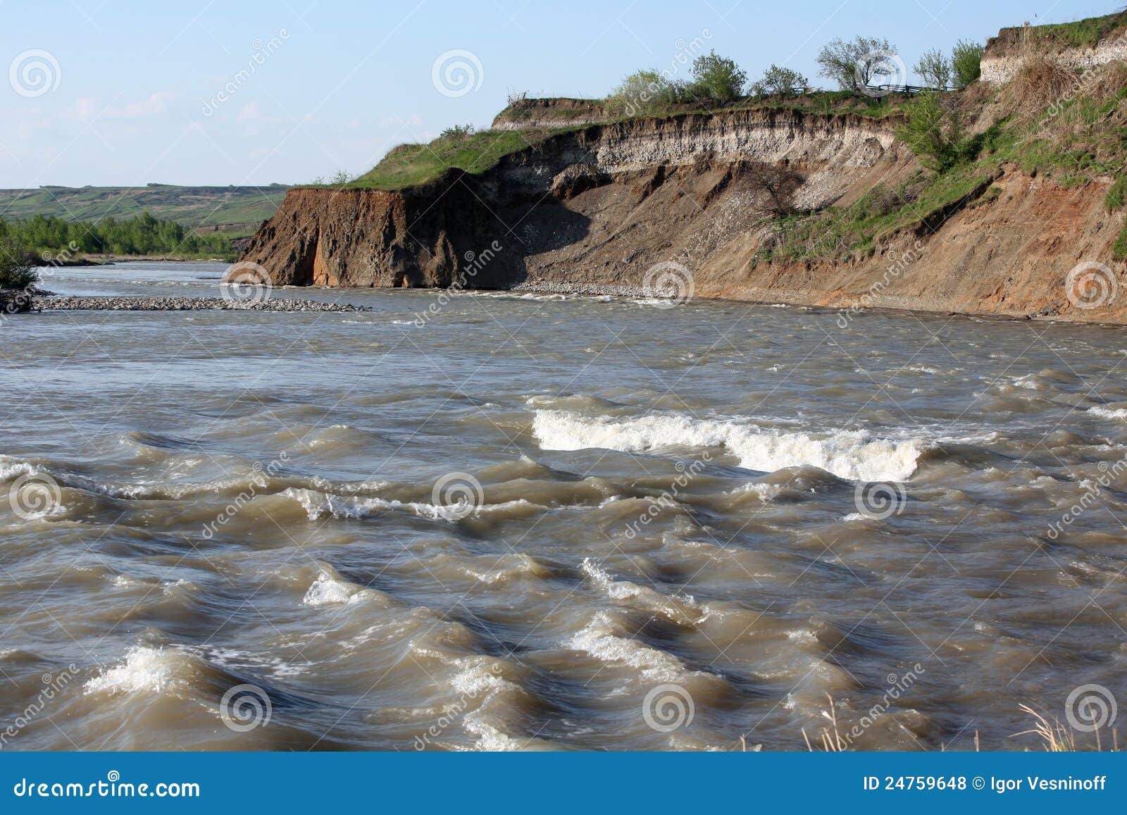 Kuban River stock photo. Image of view, current, north - 24759648
