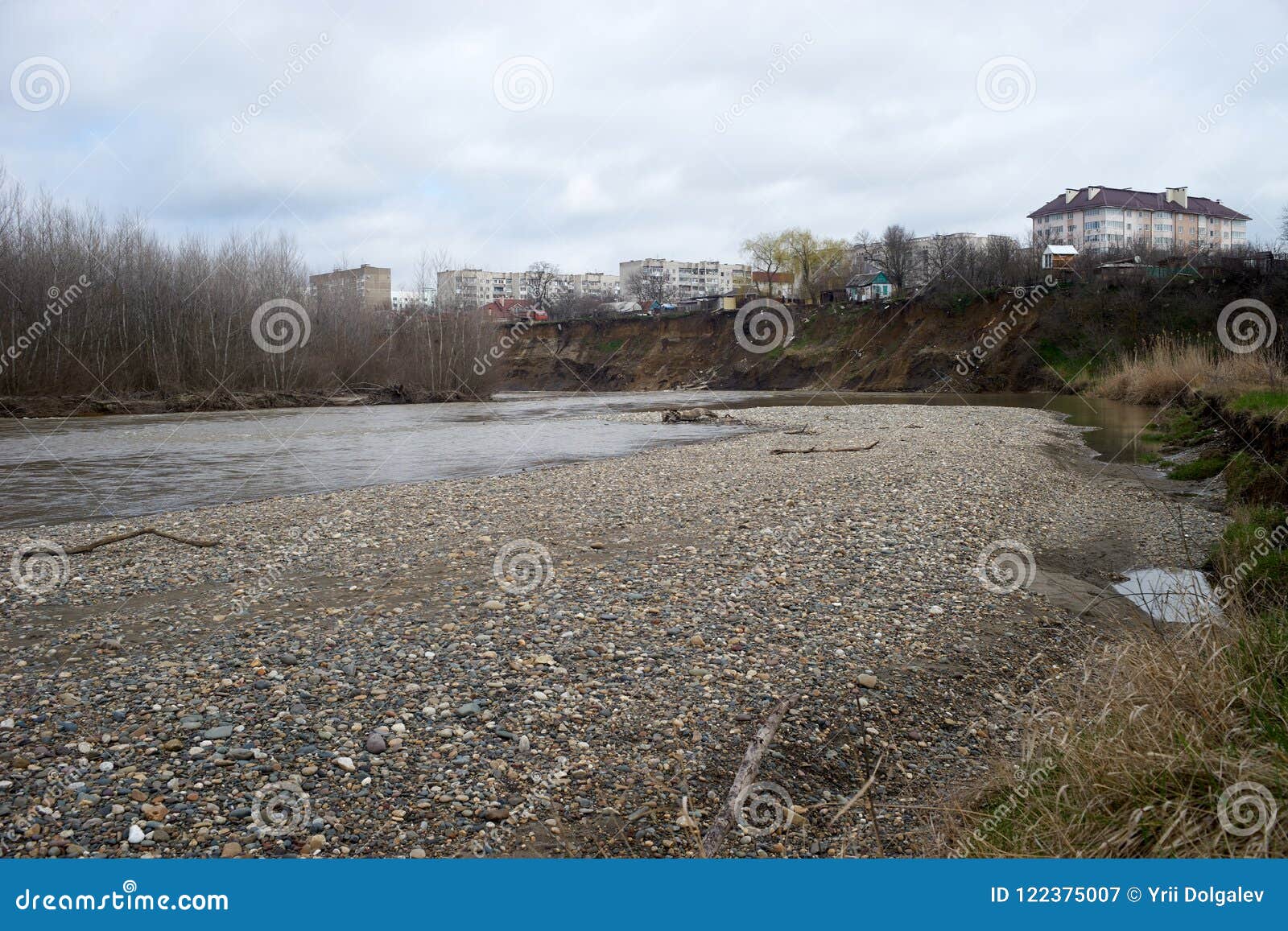 The Kuban River Early Spring Stock Image - Image of caucasus, nature ...