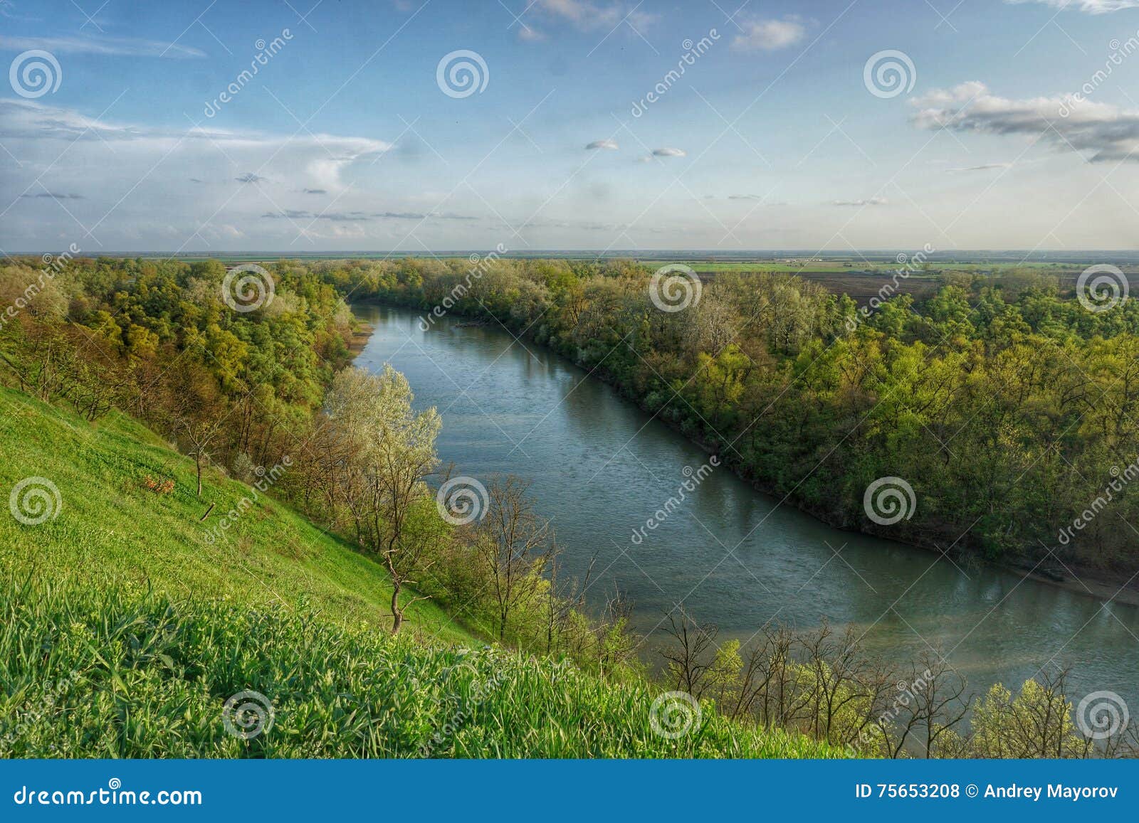 Kuban River, Krasnodar Region, Russia Stock Photo - Image of krasnodar ...